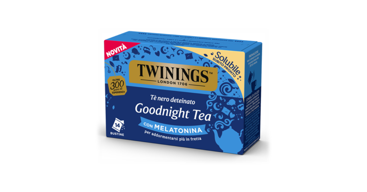 Twinings presents decaffeinated black tea with melatonin for a peaceful ...