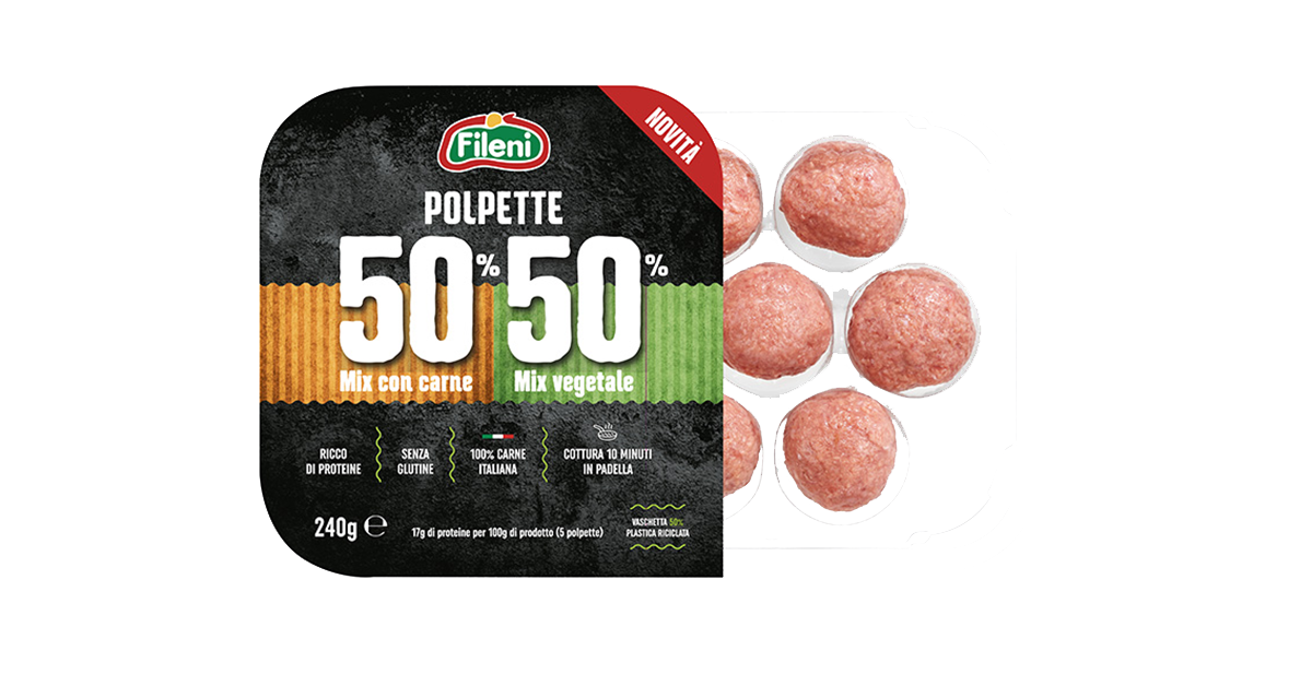 Fileni lancia 50% & 50%: la nuova frontiera dei burger e polpette con ...