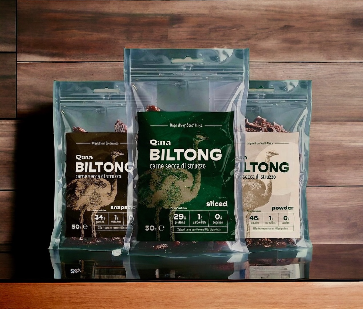 Qina combines tradition and innovation with ostrich meat biltong: "A ...