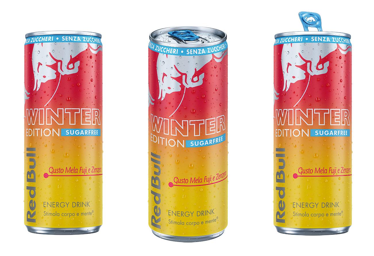 Nuova Red Bull Winter Edition Sugarfree: il mix Mela Fuji–Zenzero ...